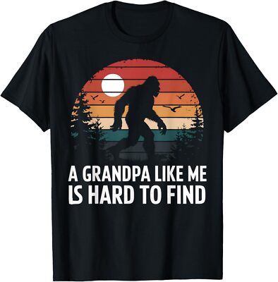 Bigfoot Grandpa Hard Find Sasquatch Gift T-Shirt | eBay