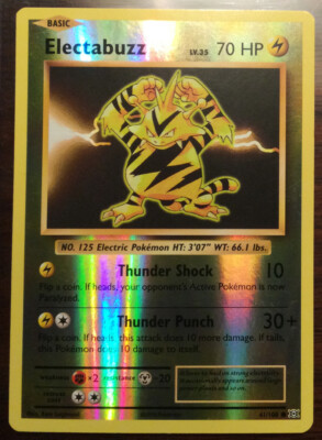 💥ELECTABUZZ 41/108 XY Evolutions Reverse Holo Pokemon Rare 💥💥 | eBay