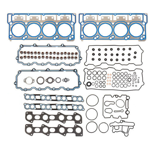 MLS Cylinder Head Stud Kit w/ head Gasket Set 18mm 03-06 For Ford 6.0L ...
