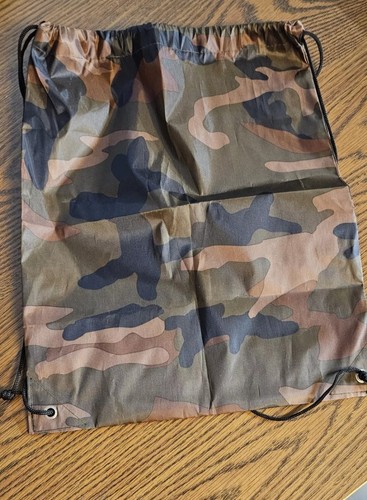 Camouflage Drawstring Bag Water Resistant Material Small | eBay