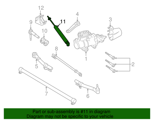 Genuine Ford Steering Damper 8C3Z-3E651-E | eBay