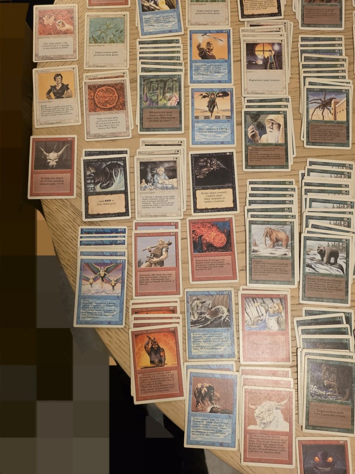 Magic the Gathering Revised and some 4th Edition 1994 – 370 Card Lot | eBay
