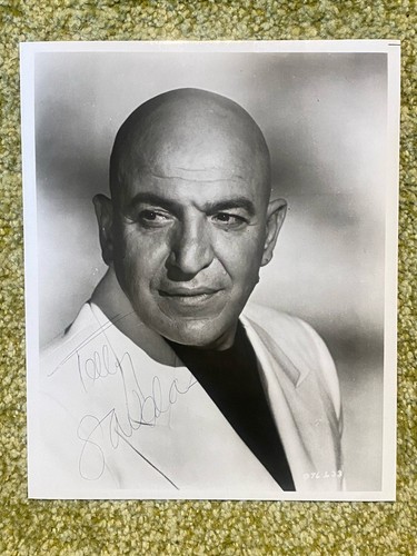 Telly Savalas 8x10 Autograph ️ Photo - No Reserve Kojak | eBay