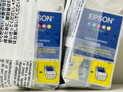 New Genuine Epson T009 Color 2PK Ink Cartridges Bag | eBay
