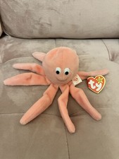 Inky the Octopus - Grey, No Mouth - Beanie Babies - Beaniepedia