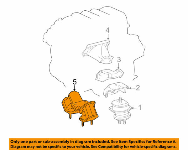 12371-50200 Toyota Insulator, engine mounting, rear no.1 1237150200 ...