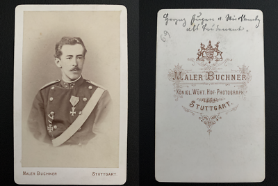 Buchner, stuttgart, Eugen von württemberg vintage albumen print. cdv ...
