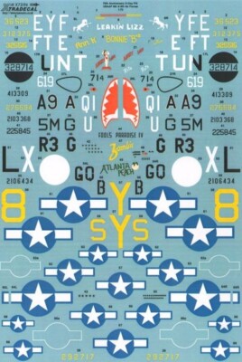 Xtradecal 1/72 P-51B P-51D C-47 P-47D 70th Anniversary D-Day Pt 3 USAAF ...