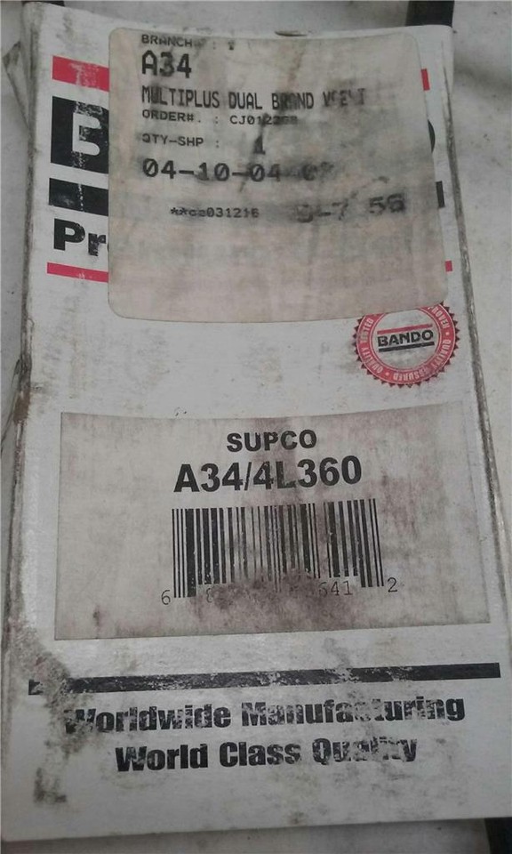Bando A33/4L350, A34/4L360, A35/4L370 V-Belts | eBay