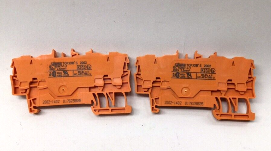 Wago 2002-1402 Feedthrough Terminal Block Rail Mount (Pack Of 2) | eBay