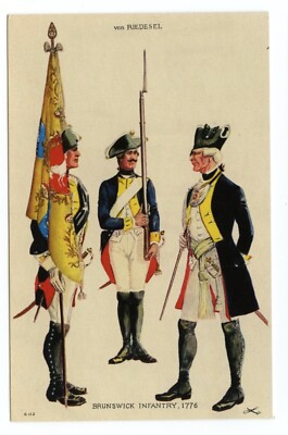 Von Riedesel Brunswick Infantry Revolutionary War Military Uniform ...