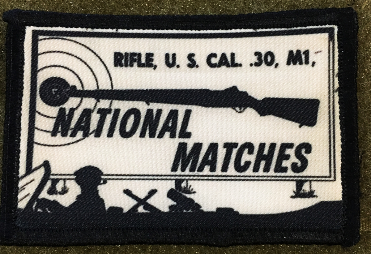 Crossed M1 Garand Rifles Morale Patch Tactical Military Army Badge Hook ...
