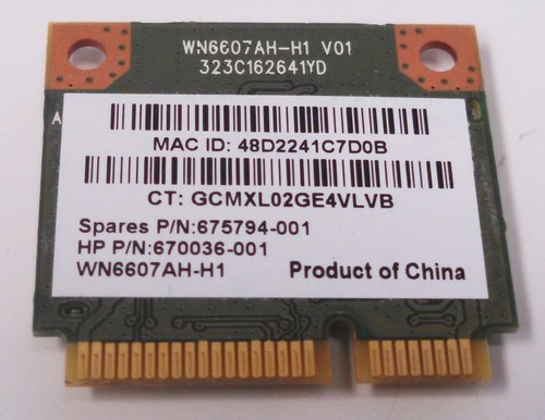 HP COMPAQ 670036-001 675794-001 Qualcomm Atheros AR9485 AR5B125 WIFI ...
