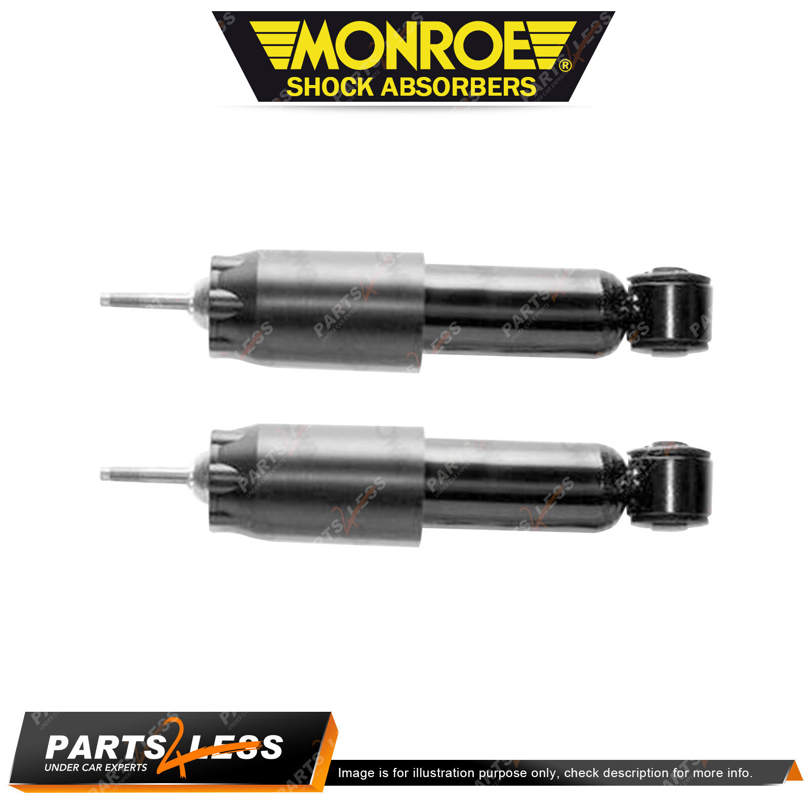 Pair of Monroe Front Gas Magnum Monotube Shock Absorbers - V2065 ...