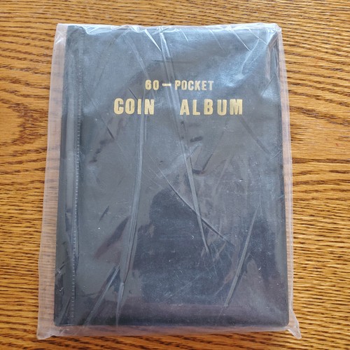 ANCO 60 pocket coin storage album for 2x2 holders 10 pages 7"x5"-BLACK ...