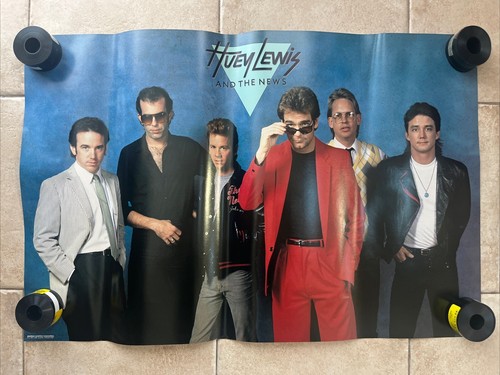 RARE Original 1984 Huey Lewis and the News Poster No. 80 - 21”x32” | eBay