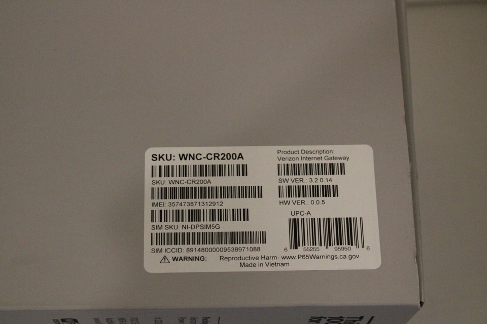 VERIZON Internet Gateway WNC-CR200A WIFI6 INTERNET GATEWAY | eBay