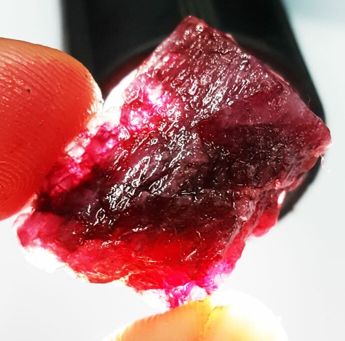 Natural Red Beryl Bixbite Rough 26.60 Ct Loose Gemstone Certified Rough ...