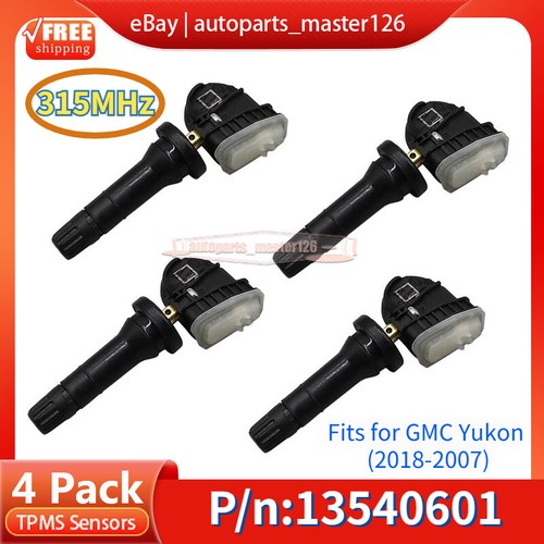 Set (4) 13540601 TPMS Tire Air Pressure Sensor For 2008-11 Chevrolet ...