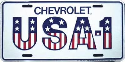 Chevrolet Chevy USA-1 Licensed Aluminum Metal License Plate Sign Tag | eBay