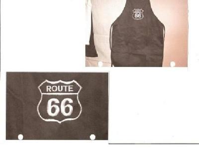 ROUTE 66 EMBROIDERED APRON APPAREL | eBay