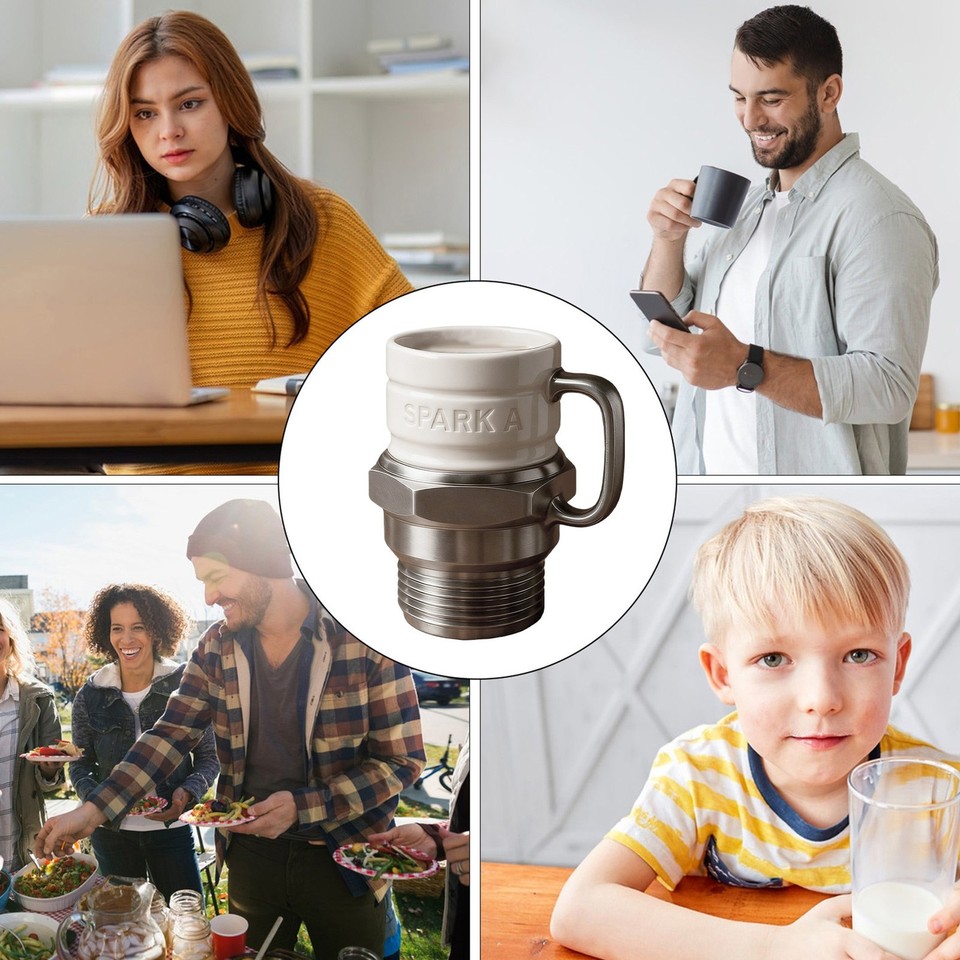 Spark Plug Mug, Engine Spark Plug Design, Novelty Coffee Mug Exquisite ...