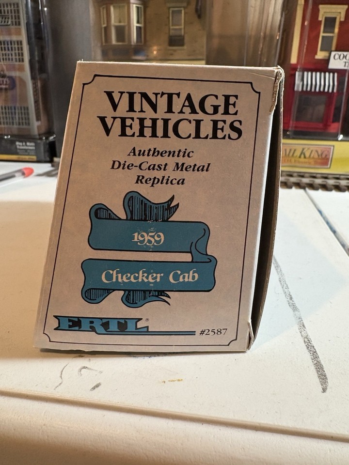 ERTL Vintage Vehicles 1959 Checker Cab 1:43 Scale Diecast #2587 NIB | eBay