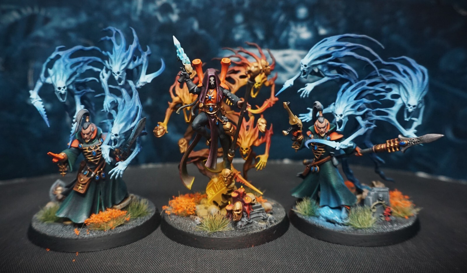 Exodites Warlocks Shadowseer Necromancer + Spirit Hosts painted ...