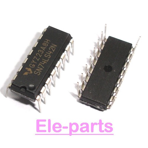 10 PCS SN74LS42N DIP-16 SN74LS42 74LS42 one-of-ten Decoder Chip IC ...