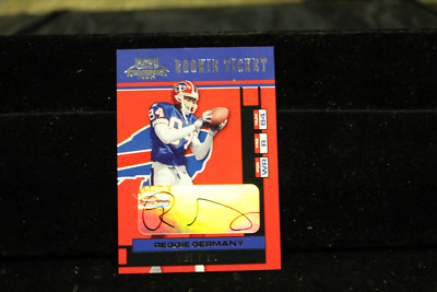 Reggie Germany Buffalo Bills Football Card Autographed Auto | eBay