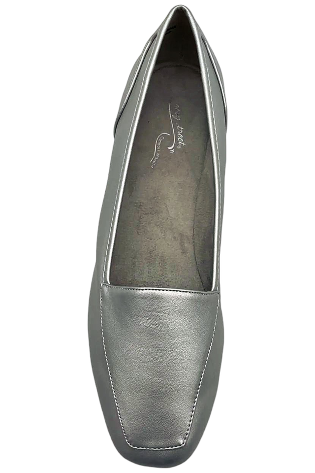 Easy Street Women's Thrill Square Toe Flats Silver | eBay