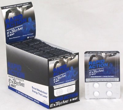 Rapid Action Extreme 2 Way Lasting Energy Boost Metabolism 24 Packs 96 ...