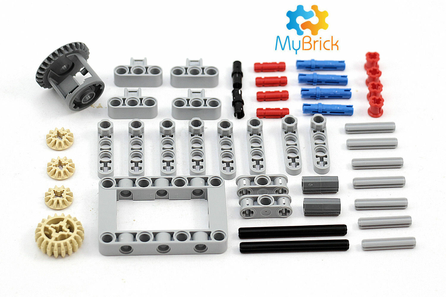Genuine Lego® Technic - Light Grey Differential, Gear & Brace Pack ...