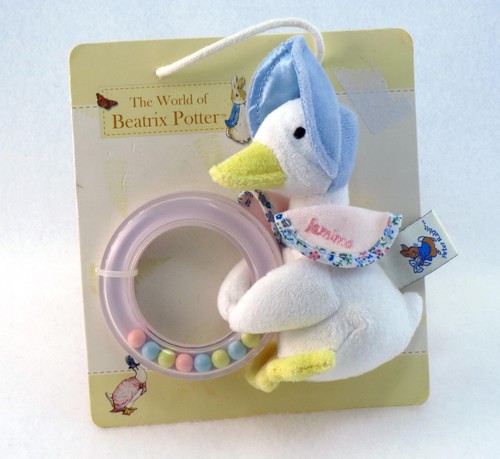 Jemima Puddle Duck Plush Beatrix Potter Peter Rabbit Rattle Soft Toy ...