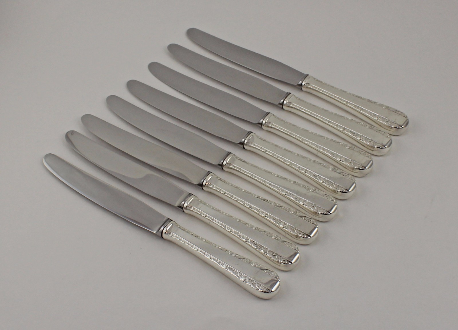 Birks Rose Bower Sterling Silver Place Knives - 8 5/8" - Set of 8 - No ...