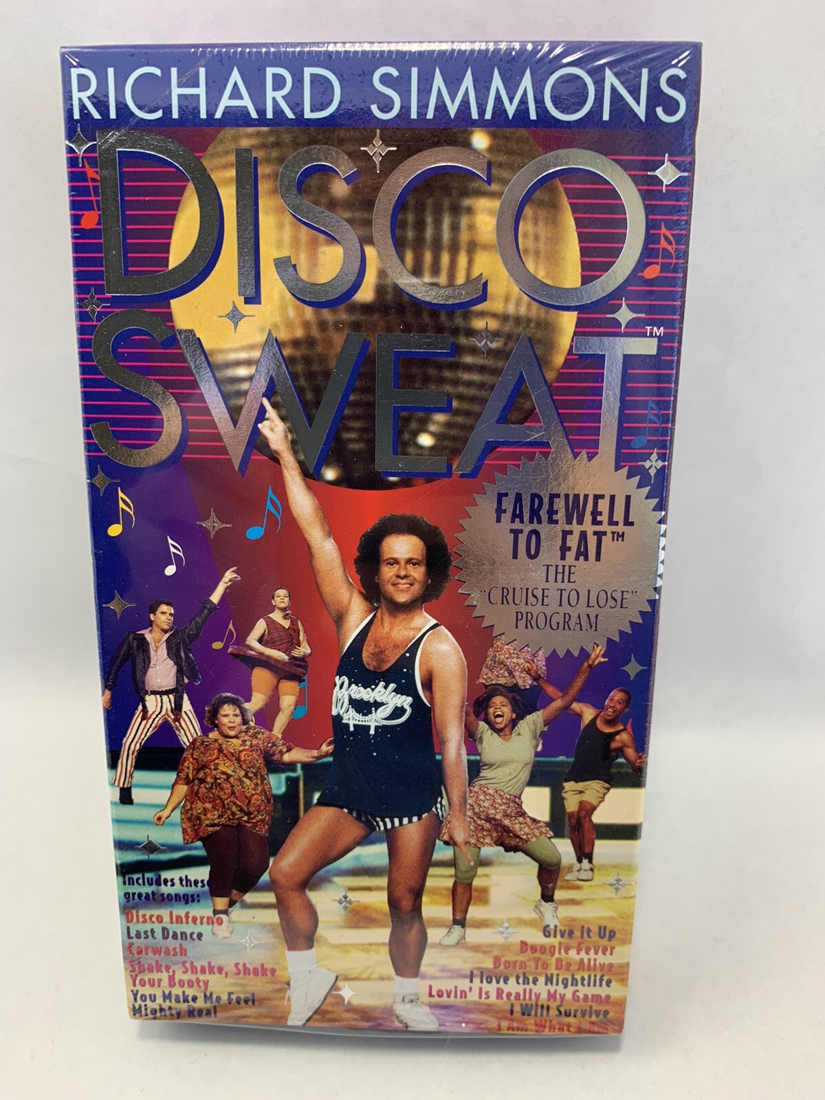 Richard Simmons - Disco Sweat VHS 70 minutes Aerobic workout brand new ...