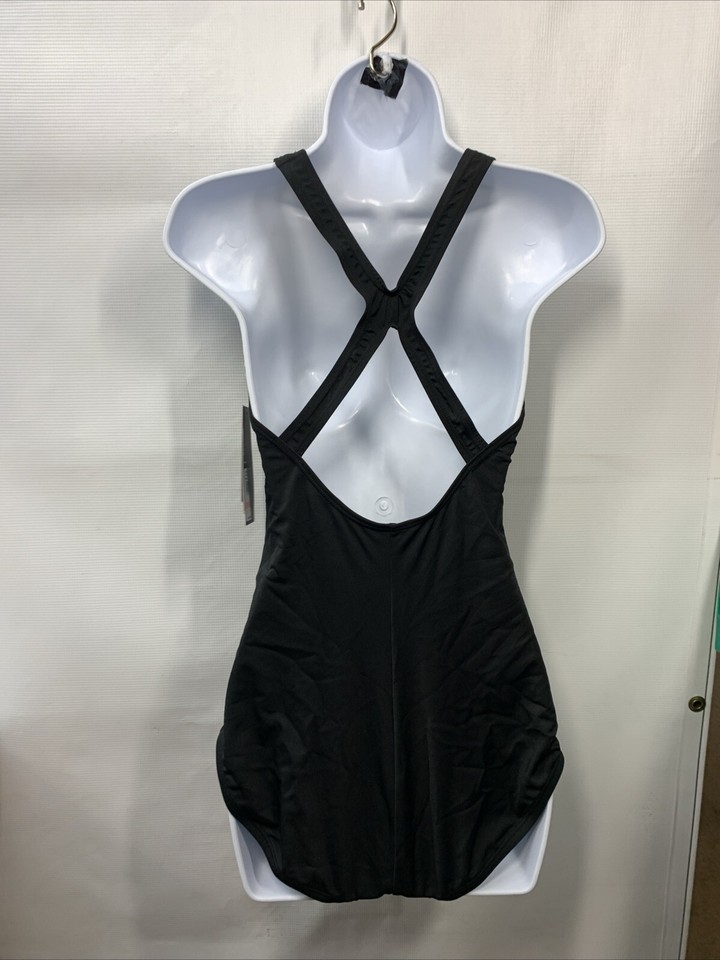 Speedo Standard Swimsuit One Piece Endurance Ultraback Solid Black ...