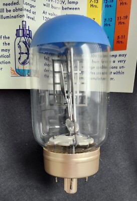 Sylvania DEK 500 WATTS Blue Top Projection Lamp; Plus 5 GE PH/100T8 ...