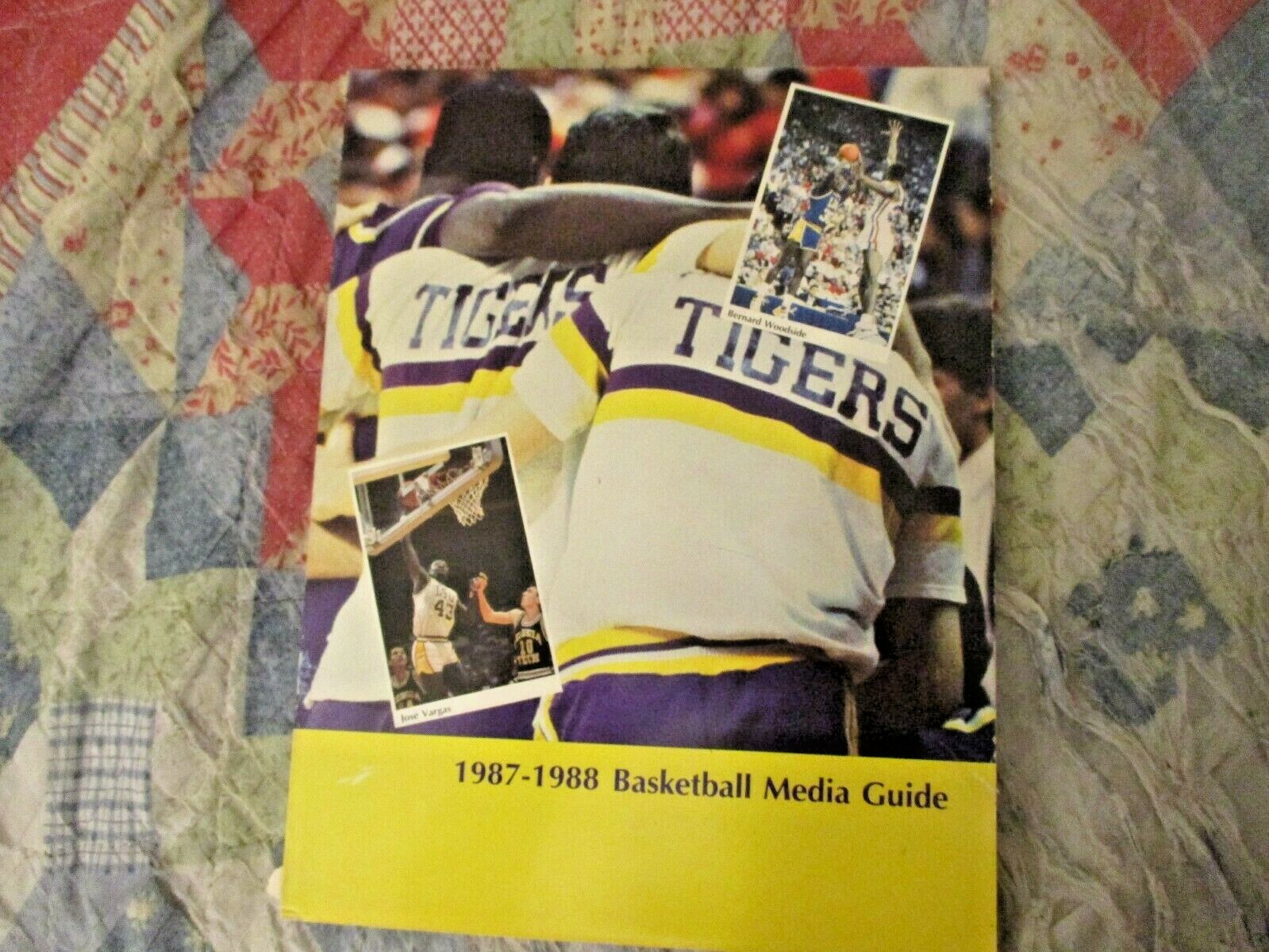1987-88 LSU TIGERS BASKETBALL MEDIA GUIDE Yearbook DALE BROWN RICKY ...