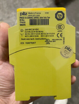 774318 NEW Pilz Safety Relay PNOZ X3 230VAC 24VDC 3N/O 1N/C 1SO PNOZ ...