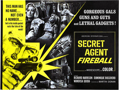 Secret Agent Fireball - 1965 - Poster | eBay