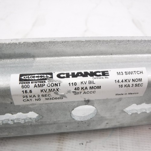 Hubbell Chance 600AMP 15.5kV 110kV BIL Polymer M3 Insulation Switch ...