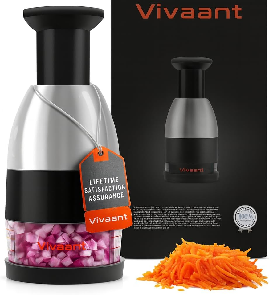Slap Chop Manual Hand Chopper - Versatile Food Dicer, Vegetable Slicer ...