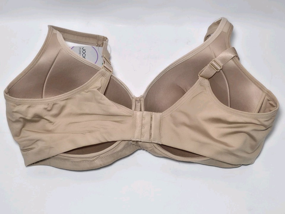 Jockey Forever Fit™ Full Coverage Molded Cup Bra Size Large NWT Beige ...
