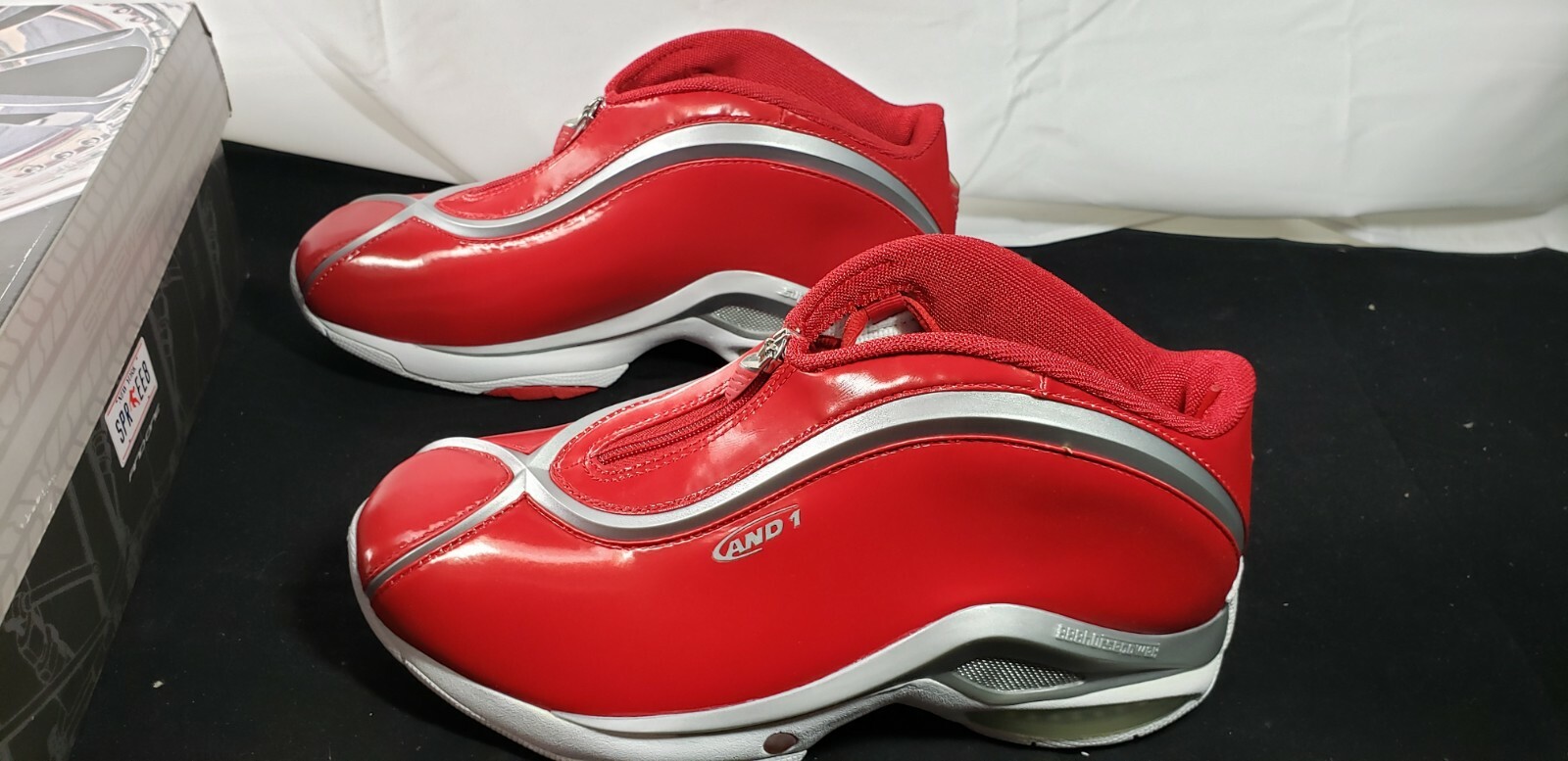 VINTAGE OG AND 1 SPREE MID LATRELL SPREWELL RACING RED SILVER SM9146 ...