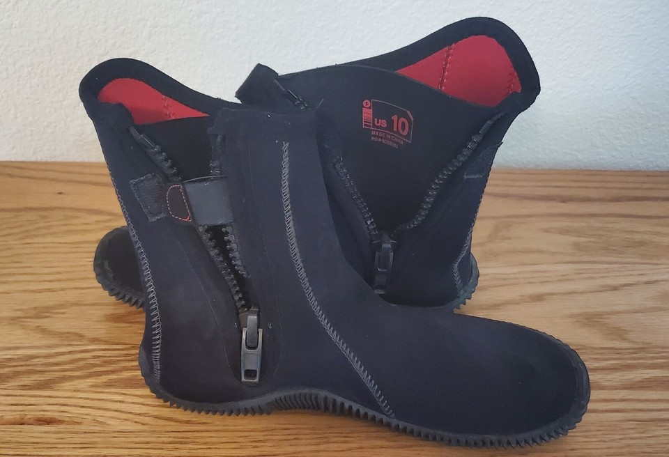 Scuba Diving Boots - Aqua Lung Super Zip Scuba Diving Booties Black US ...