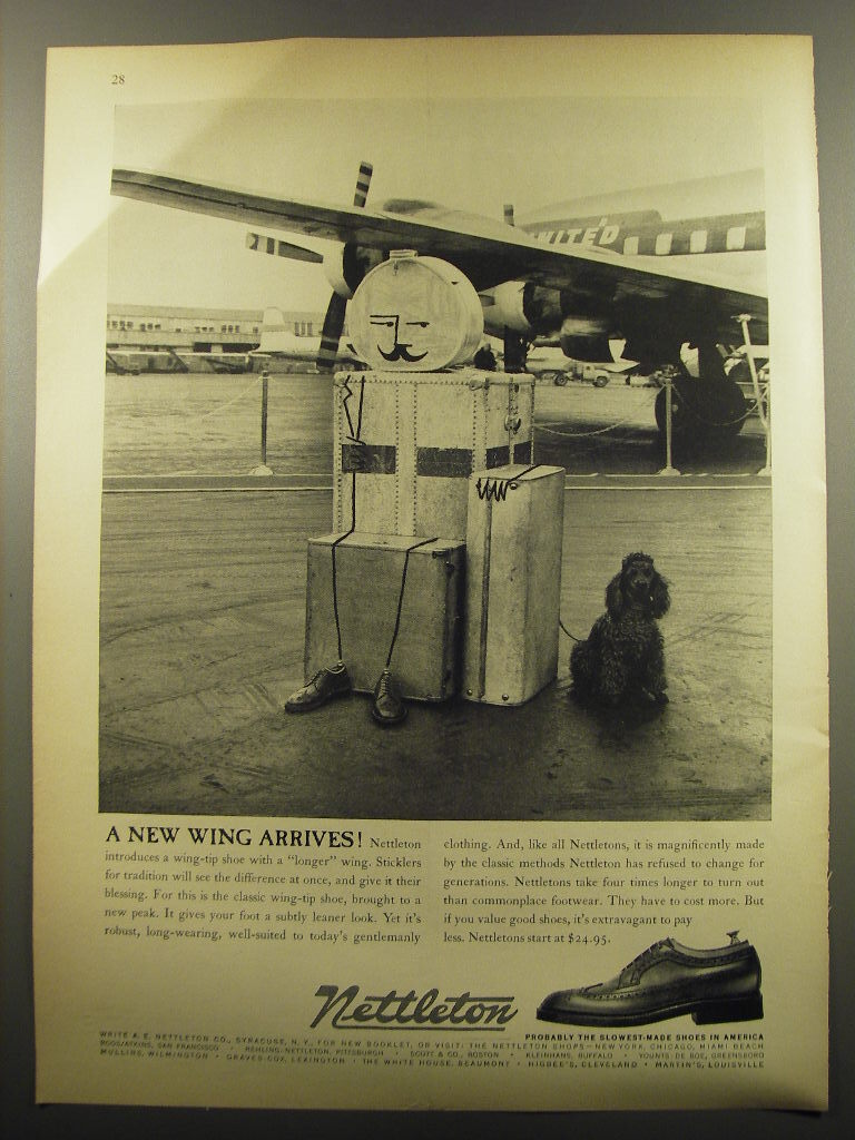1959 Nettleton Shoes Ad - A new wing arrives | eBay