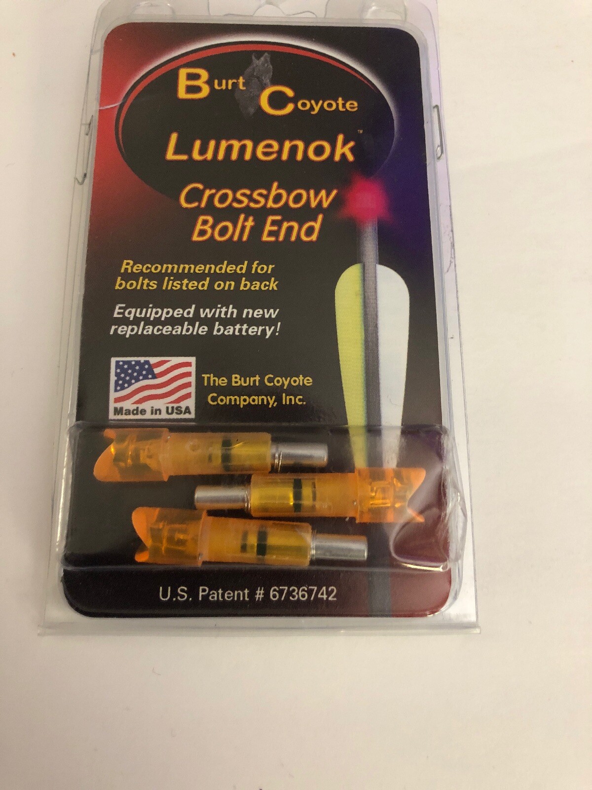 Burt Coyote Lumenok Crossbow Lighted Bolt End-Crescent Nock 3PK-GTMXC3 ...