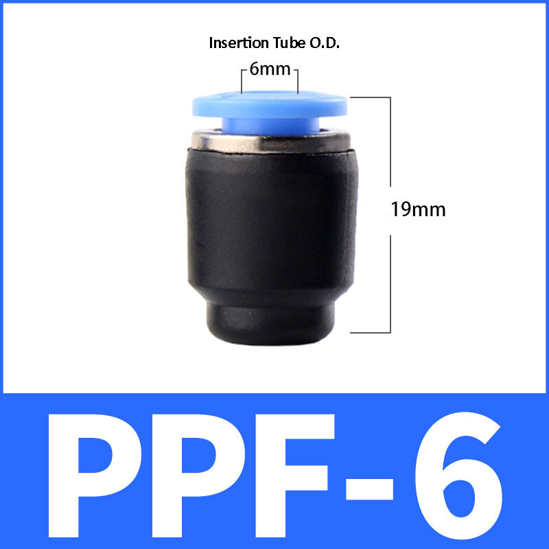 4 6 8 10 12 16mm Pneumatic Push In Fitting Plugs End Caps For Air Tube ...