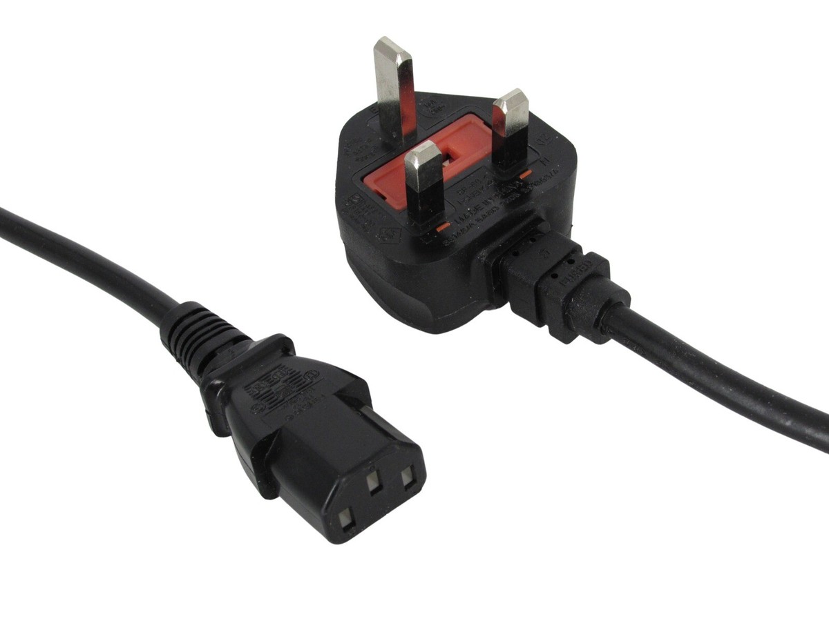 Cable Tv Extension Cord UK Power Cable To IEC 320 C13 Power Extension